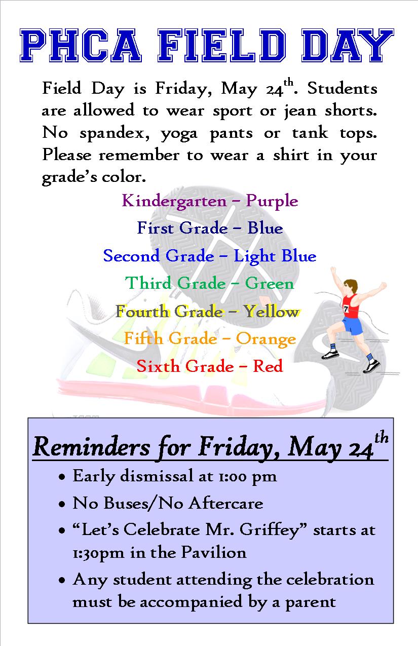 Field Day what to wear – Parma Heights Christian Academy